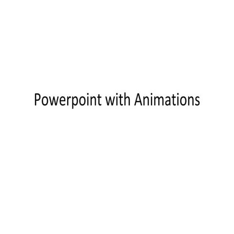 Animations | PPT