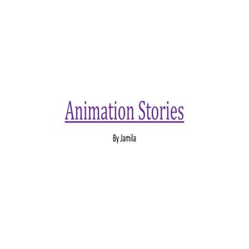 Animation stories by Jamila | PPTX