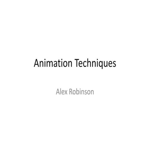 Lesson 1 introduction to animation | PPTX
