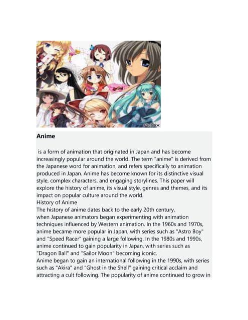 Anime | PPTX
