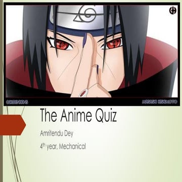 Anime quiz | PPT