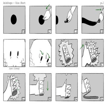 AnimInspo Animation Challenge - Gordon Storyboard | PDF
