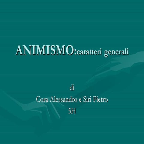 Animismo | PPT