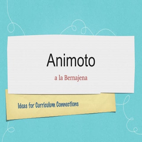 Animoto ideas | PPT