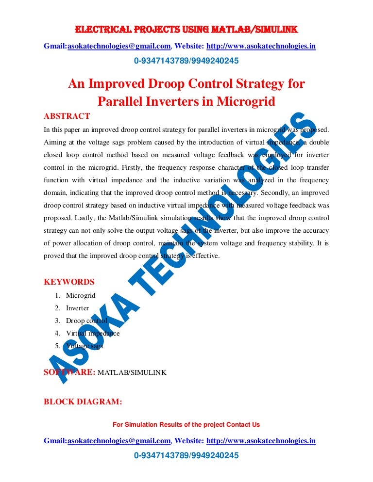 An Improved Droop Control Strategy For Parallel Inverters In Microgrid