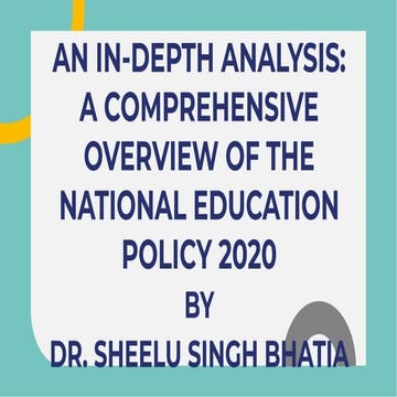 An In-Depth Analysis A Comprehensive Overview of the National Education ...