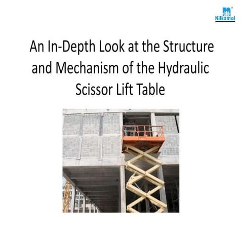 An In-Depth Look at the Structure and Mechanism of the Hydraulic ...