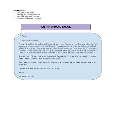 An informal email | PDF