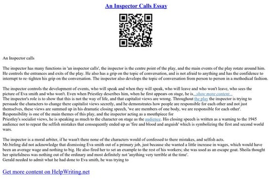 An inspector calls characters | PPT