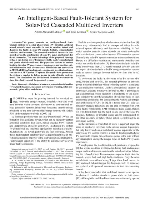 An Intelligent Based Fault Tolerant System 2018 Pdf