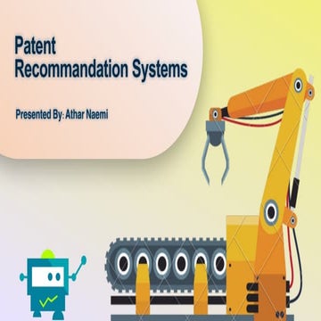 An intelligAn intelligent patent recommender adopting machine learning approach for natural ...