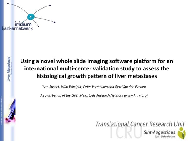 Using A Novel Whole Slide Imaging Software Platform For An International Multi Center Validation