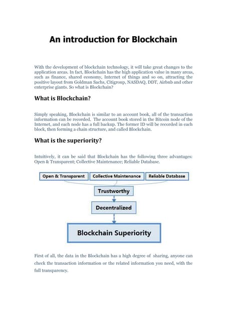 BLOCKCHAIN a true game changer powerpoint | PPT