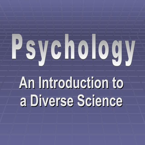 An Introduction to a Diverse Science | PPT