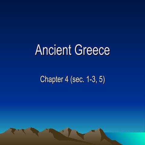 An Introduction To Ancient Greece | PPT