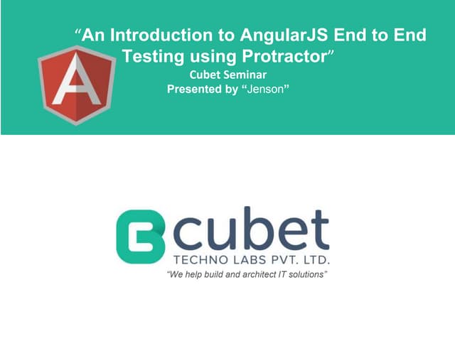 An Introduction To Angularjs End To End Testing Using Protractor Ppt 1171