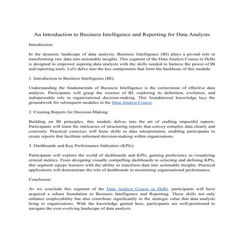 An Introduction to Business Intelligence and Reporting for Data Analysts.pdf