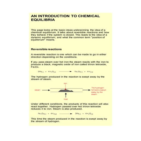 An introduction to chemical equilibria | DOCX
