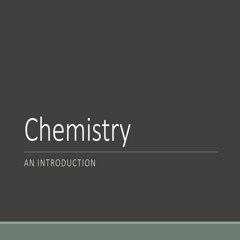 Introduction to fundamental chemistry chapter 1 periodic table | PPT