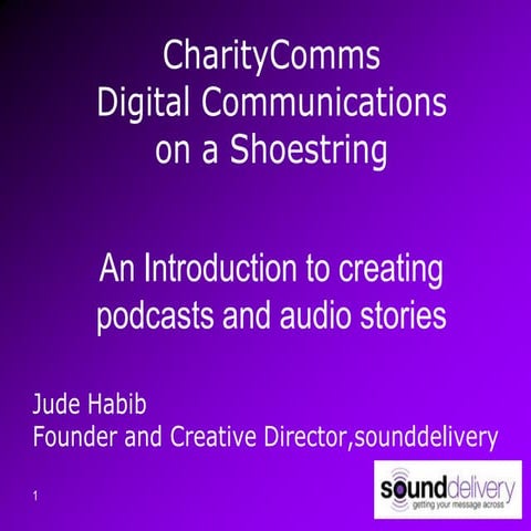 An introduction to creating podcasts and audio stories | PDF