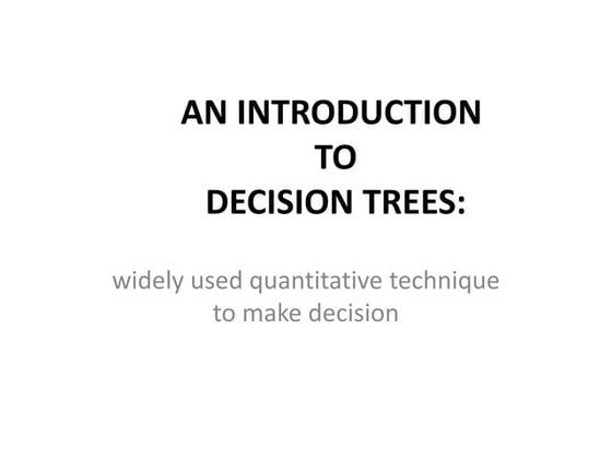 Decision tree example problem | PPT