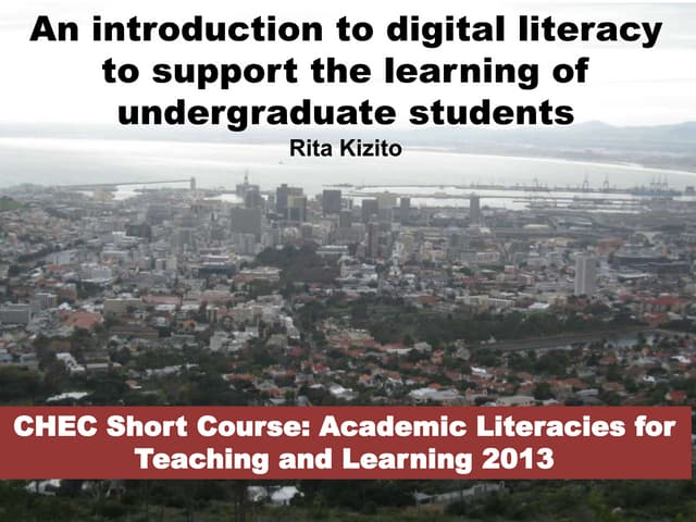 Digital literacy ppt | PPTX