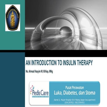 An introduction to insulin therapy injections | PPTX
