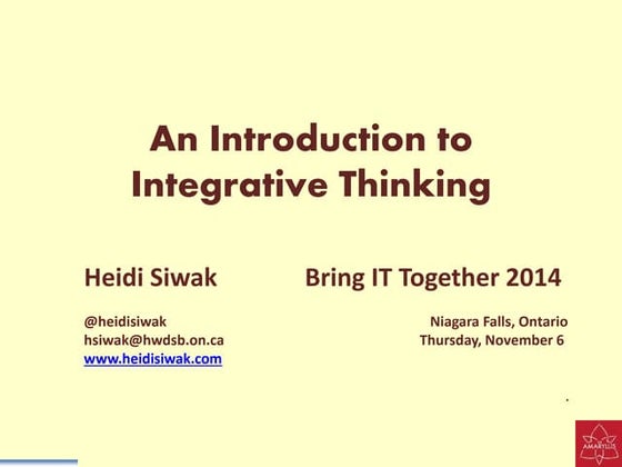 Design Thinking Introduction | PPTX