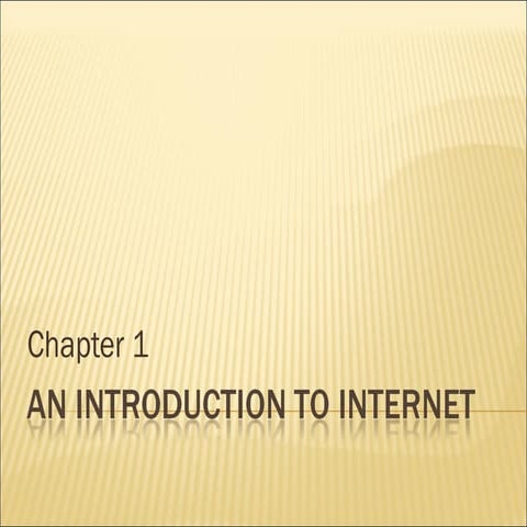 An Introduction to Internet | PPT