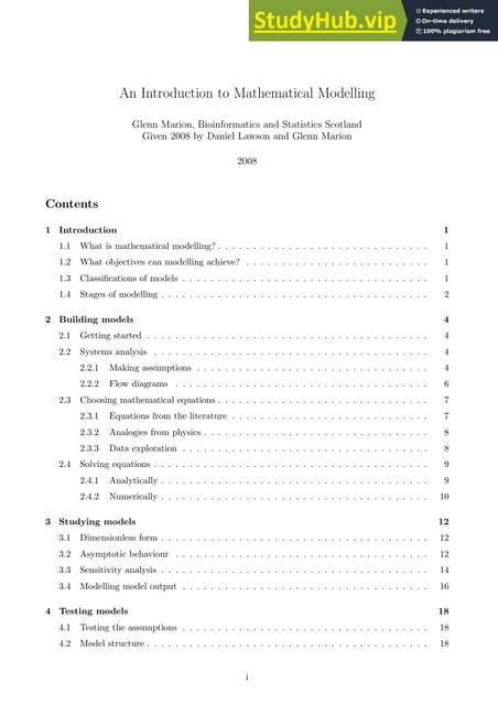 Solution Manual For A First Course in Mathematical Modeling, 5e Frank Giordano, William Fox.pdf