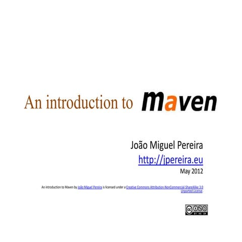 An Introduction To Maven Pptx Programming Languages Computing 2420