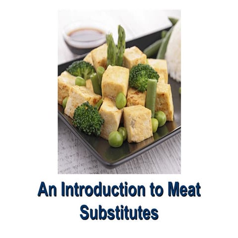 An Introduction to Meat Substitutes | PPT