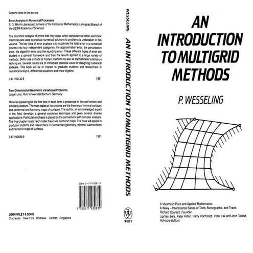 An Introduction To Multi Grid Methods P Wesseling Ppt