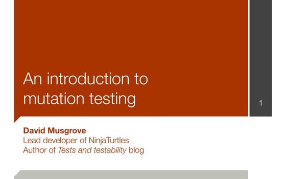 Mutation testing | PPT