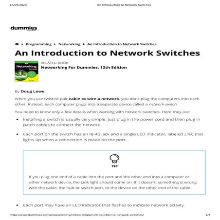 Switches on Networking | PPTX