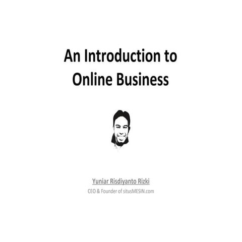 An Introduction to Online Business | PPT