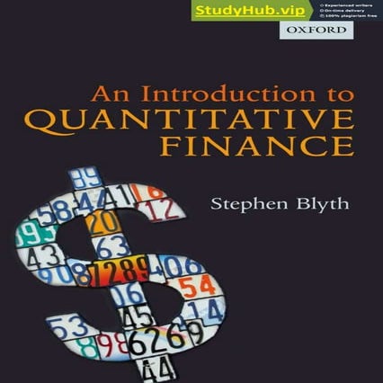An Introduction To Quantitative Finance | PDF