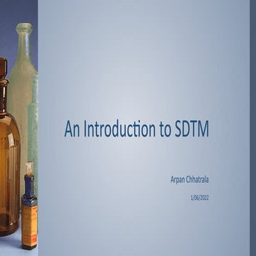 An Introduction to SDTM.pptx (SDRM datasets) | PPTX