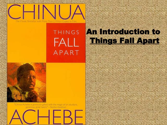 Igbo Culture and Society in 'Things Fall Apart.' | PPTX
