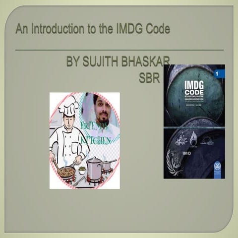 An Introduction To The Imdg Code Ppt