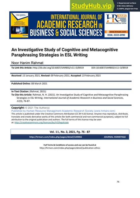 Research Proposal (Chapter 1) - Draft | DOCX