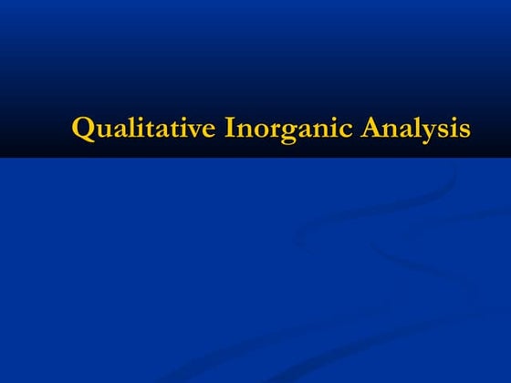 Qualitative analysis sheet for o level chemistry | PDF | Chemistry ...