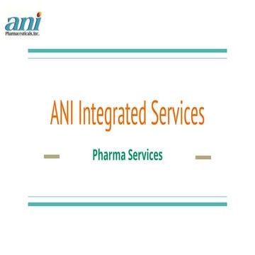 Ani pharma | PPTX
