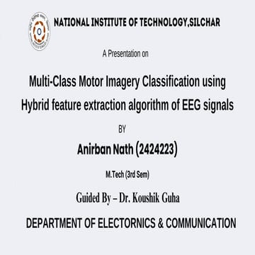Multi-Class Motor Imagery Classification using Hybrid feature ...