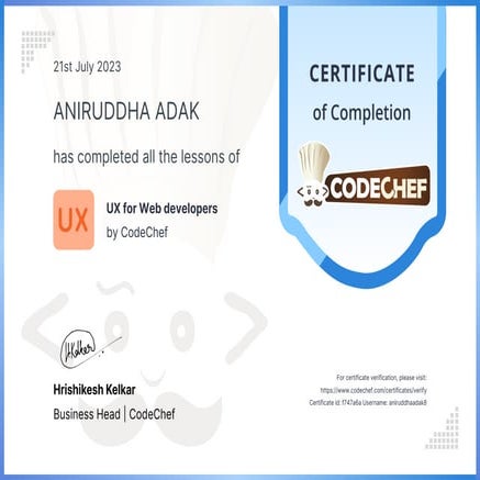 aniruddhaadak8-UX for Web developers.pdf | Internet | Computing