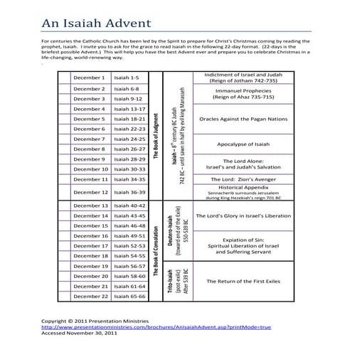 An Isaiah Advent - Revised and Expanded | PDF