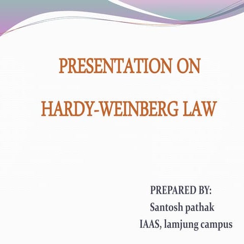 Hardyweinberg law | PPTX