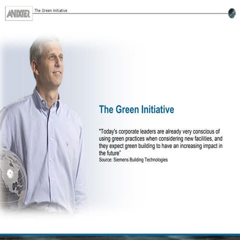 Anixter Green Initiative | PPT | Power and Energy Industry | Industries