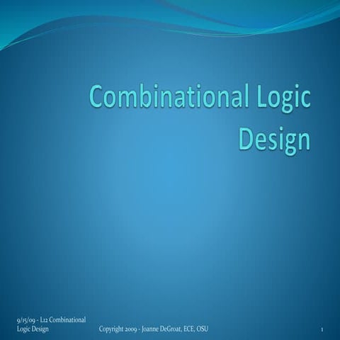 Combinational Logic Circuits Ppt 9338