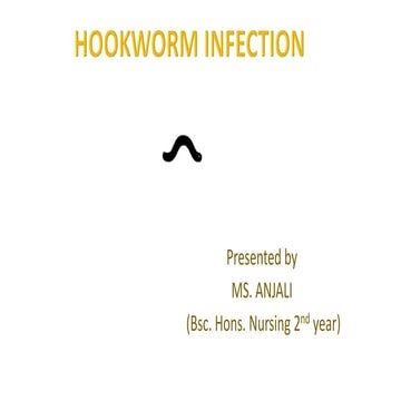 Hookworm Infection Pptx